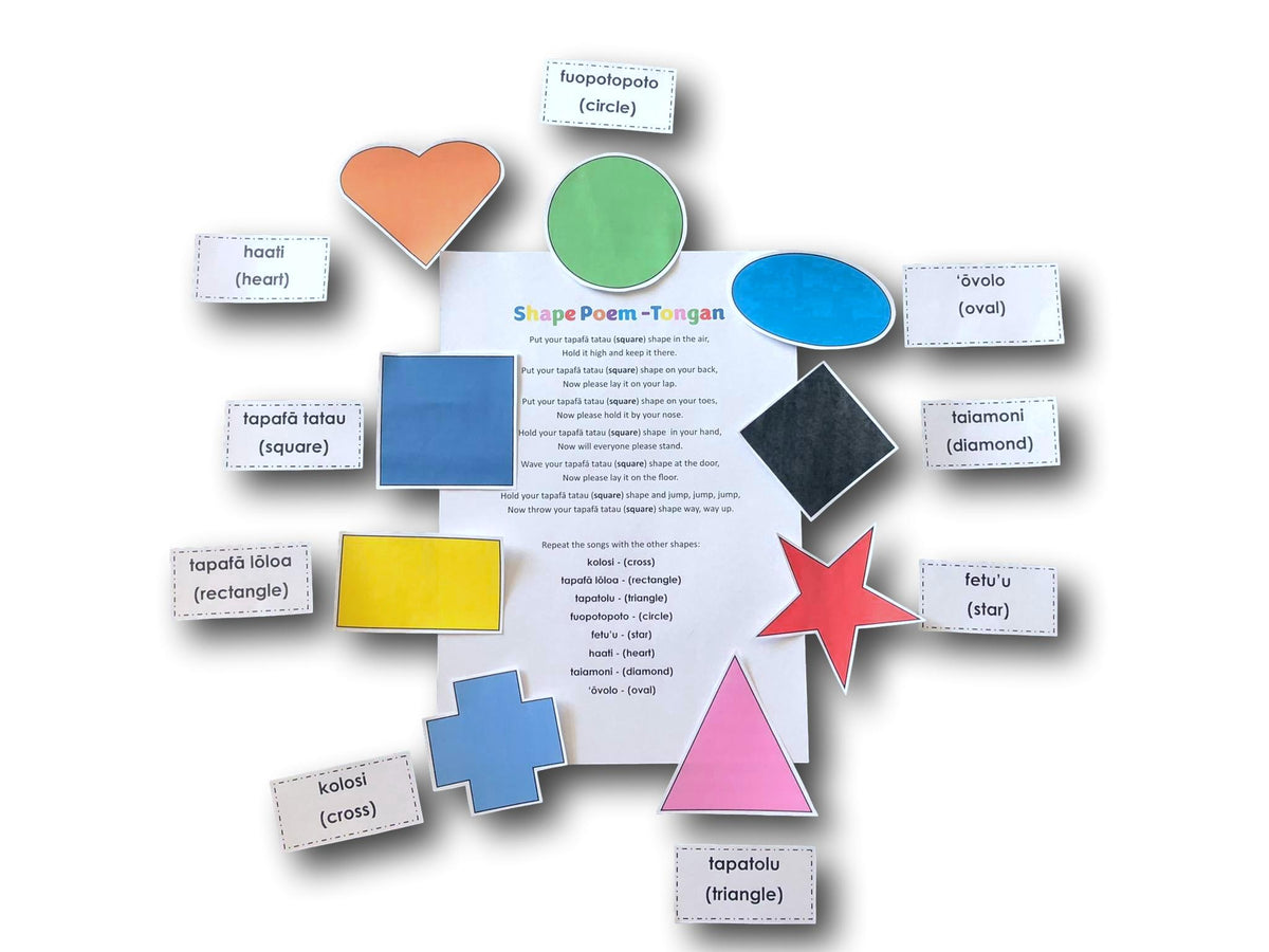 Tongan Language Printables – Learning Differently NZ