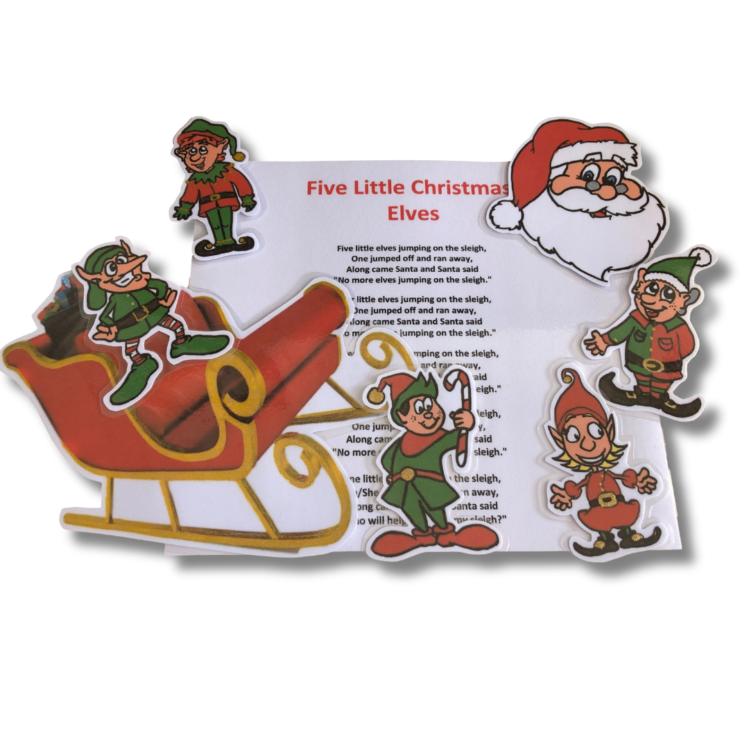 Five Little Christmas Elves - Digital, Printable Magnetic Story ...