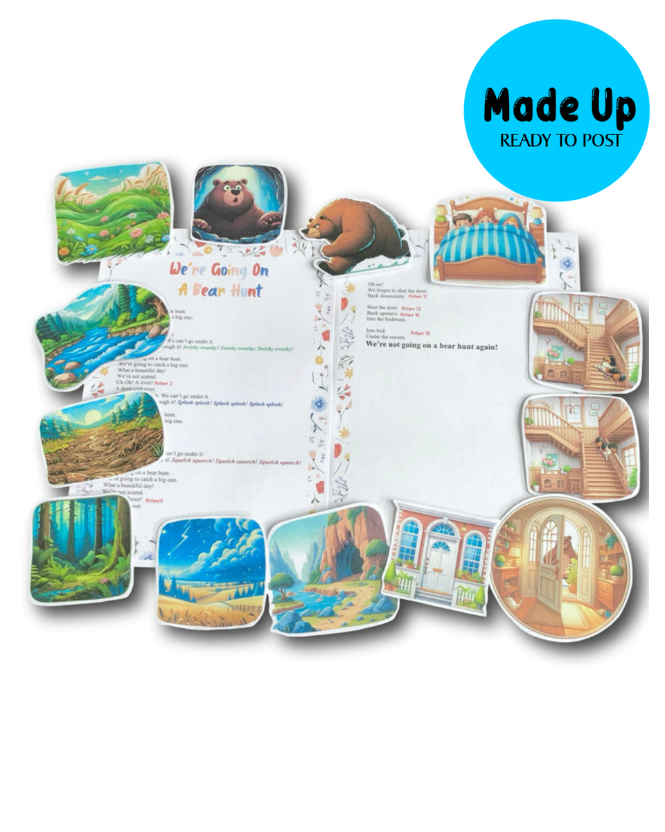 We’re Going On A Bear Hunt - Made Up Printed Magnetic Board Story ...