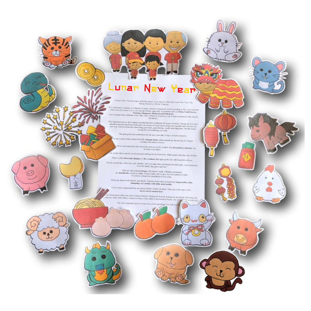 Lunar/ Chinese New Year - Digital, Printable Resource – Learning ...