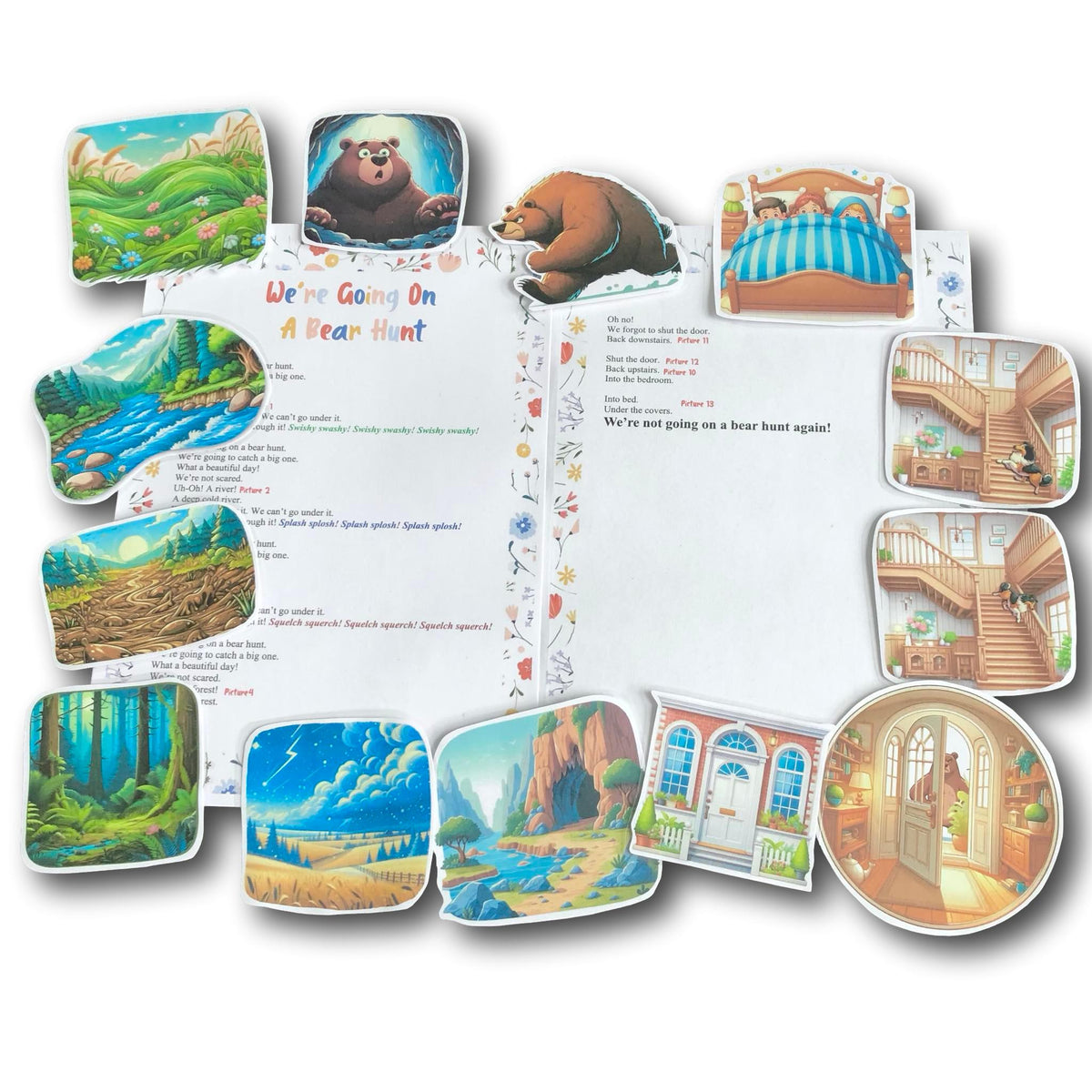 We're Going On A Bear Hunt - Digital, Printable Magnetic Board Song ...