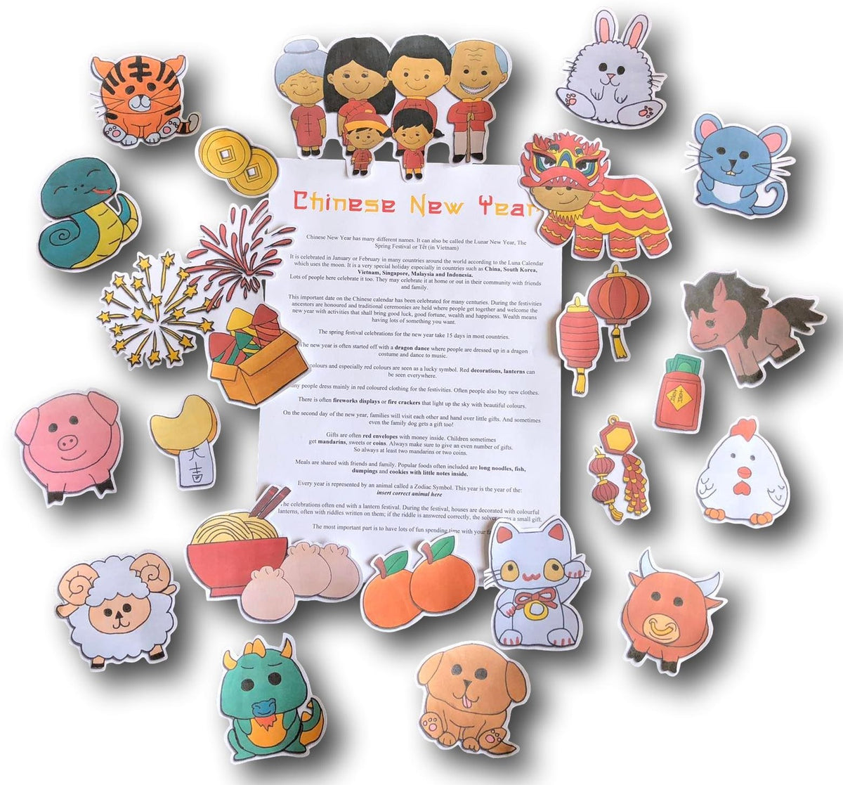 Lunar/ Chinese New Year - Digital, Printable Resource – Learning ...