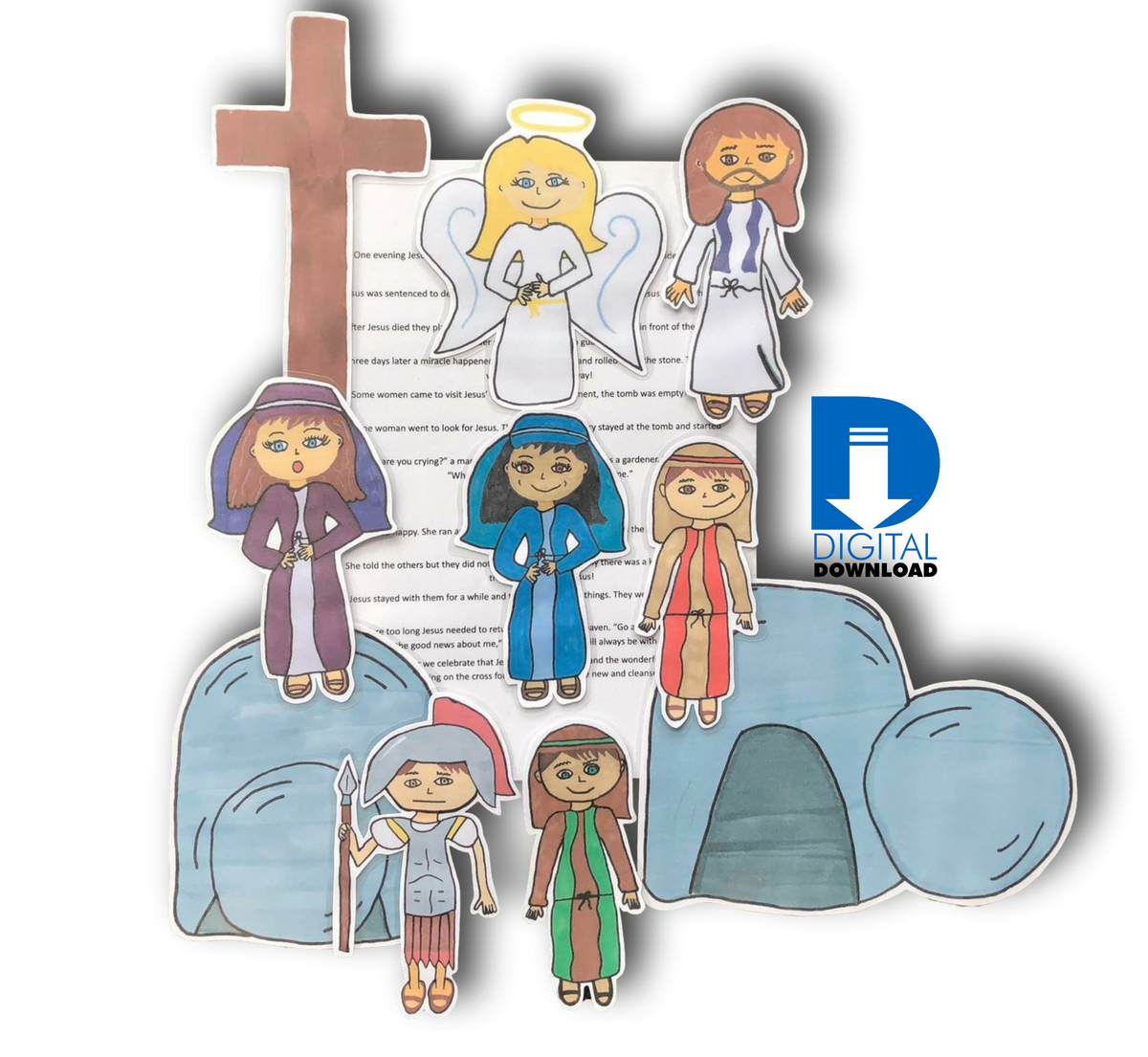 The First Easter - Digital, Printable Board Story – Learning Differently NZ