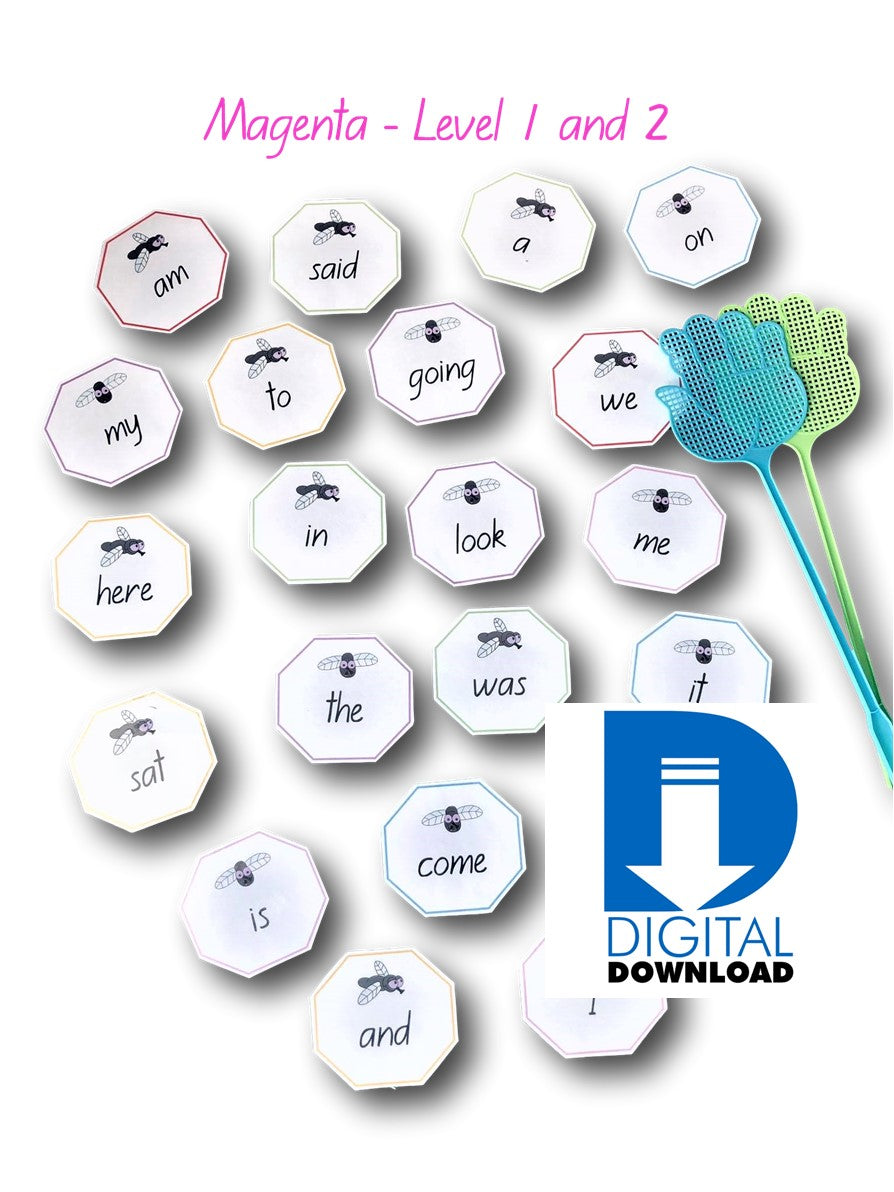 Swat A Sight Word - Game (Magenta Level 1 and 2) DIGITAL Make Your Own ...