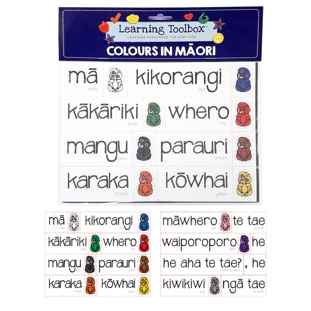 Te Reo Māori Colours Magnet Set 27pces – Learning Differently NZ