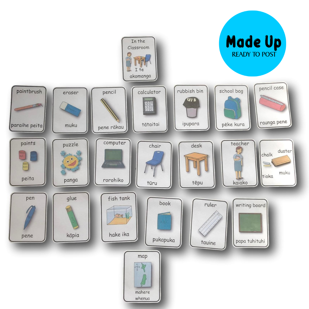 Māori In The Classroom - Flashcards or Mini Posters (Made Up and Ready ...