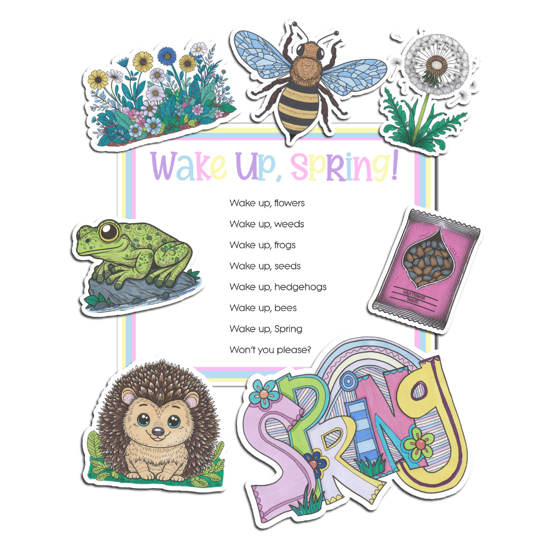 Wake Up, Spring! - Printable Board Poem – Learning Differently NZ