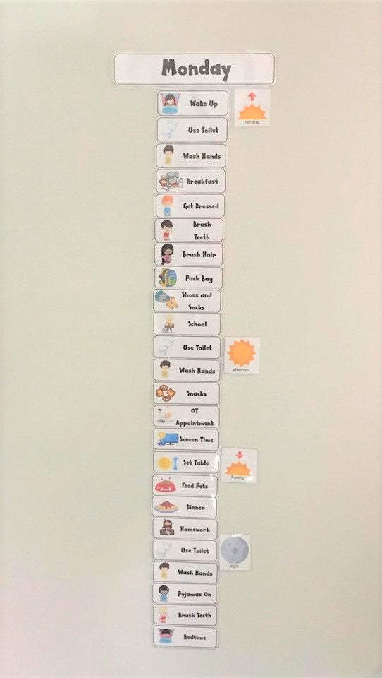 7 Day Routine Charts - Digital, Printable – Learning Differently NZ