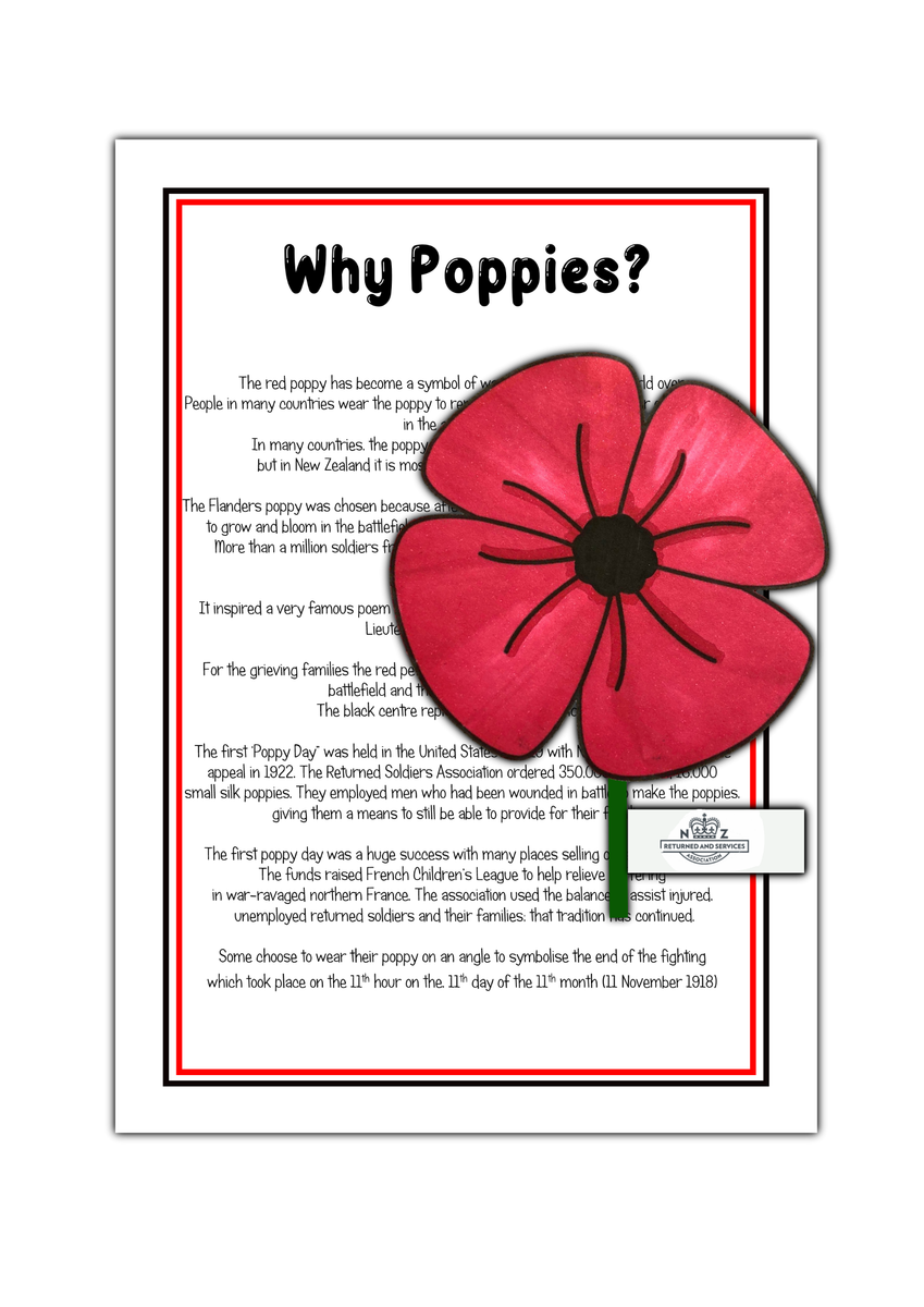 Why Poppies? - Printable Board Story – Learning Differently NZ